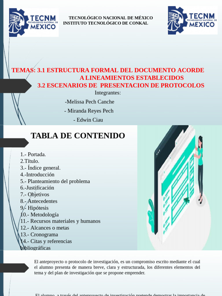 3 1 Estructura Formal Del Documento Acorde A Lineamientos Establecidos ...