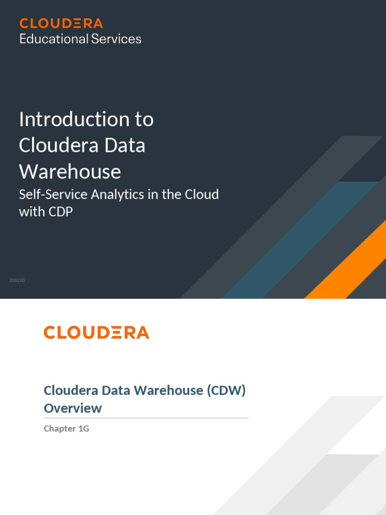 introduction_to_cloudera_data_warehouse_training_slides | PDF introduction_to_cloudera_data_warehouse_training_slides | PDF