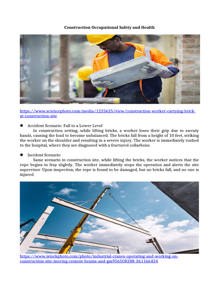 Construction Occupational Safety and Health | PDF