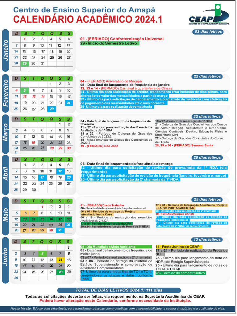 Calendario 20241 | PDF