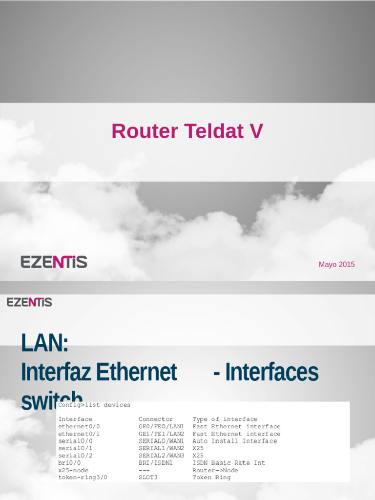 Router Teldat V - Level 3 - S2 - Mayo 2015 | PDF