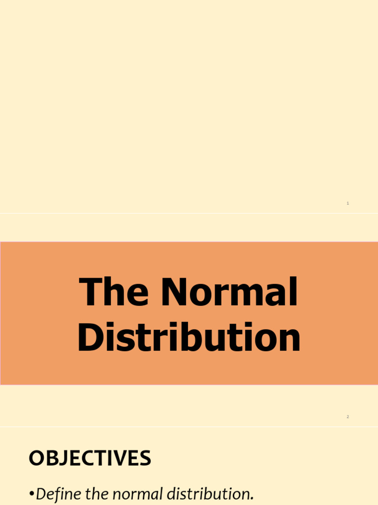 THE-NORMAL-DISTRIBUTION | PDF