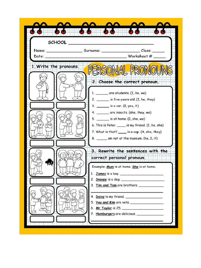 1st Year - Personal Pronouns and Verb TO BE | PDF