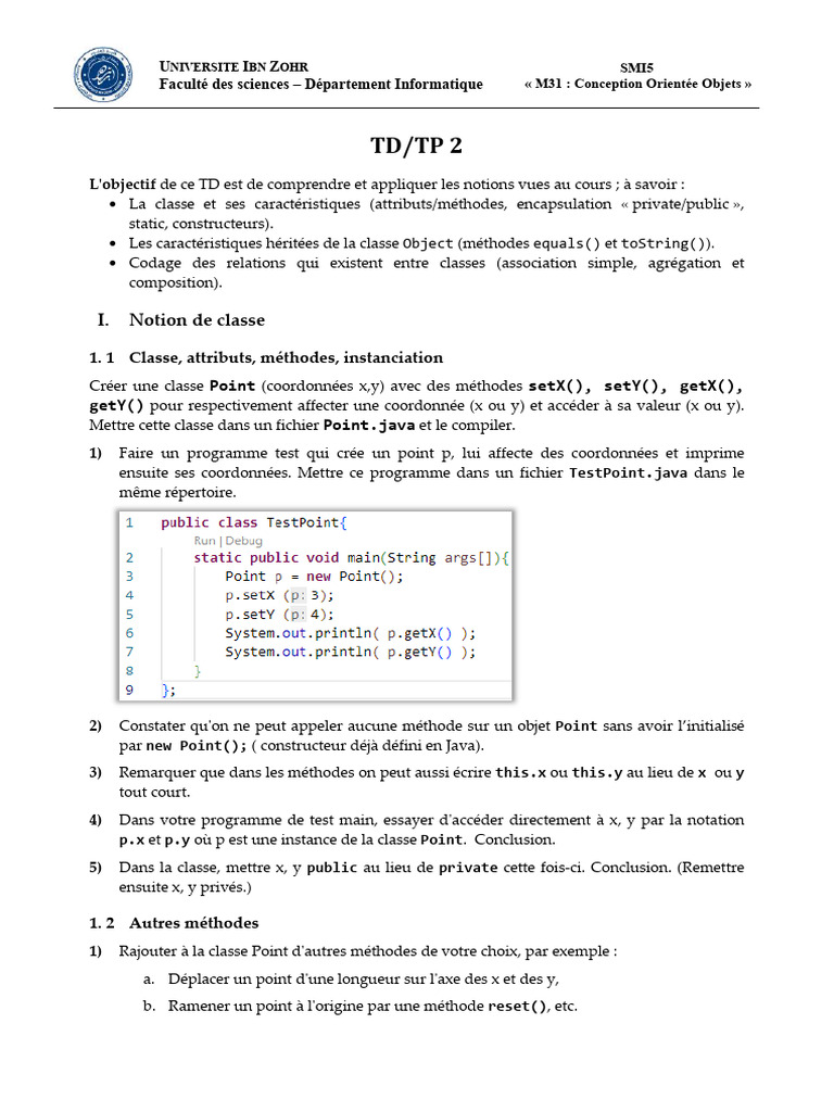 TD2 Java | PDF