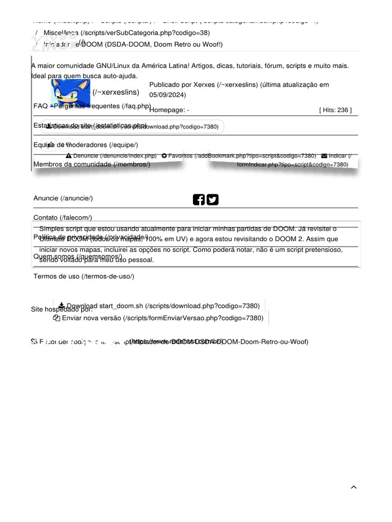 Iniciador de DOOM (DSDA-DOOM, Doom Retro Ou Woof!) (Shell Script) | PDF