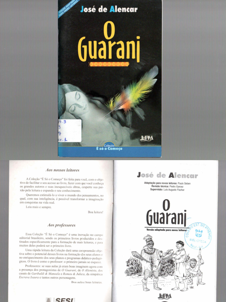 Livro O Guarani Jose de Alencar Versao A | PDF