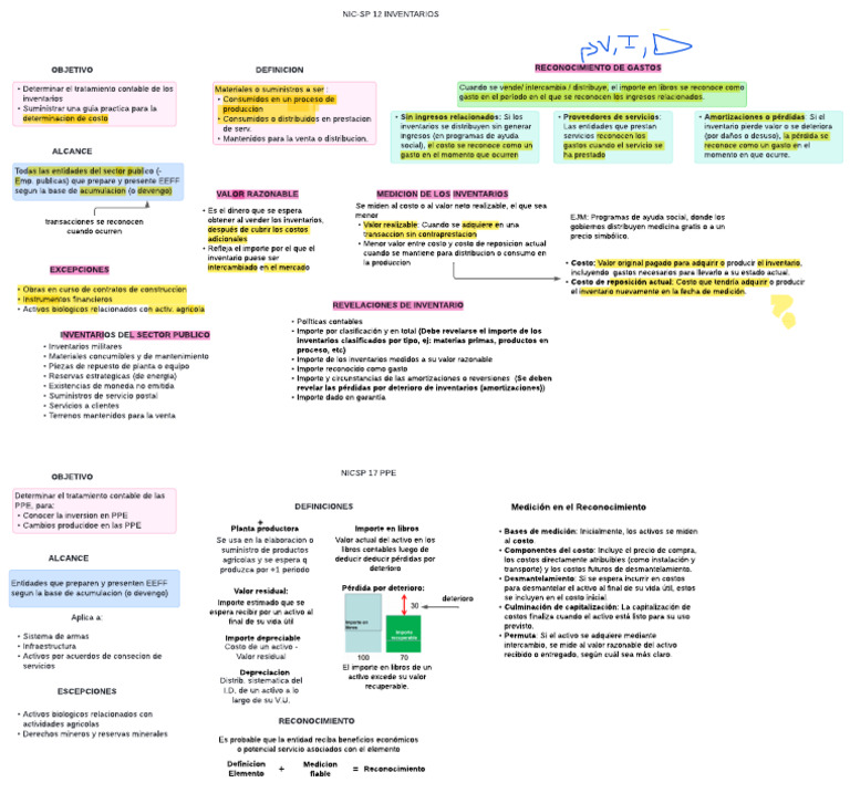 Resumen Nicsp 12 y 17 | PDF