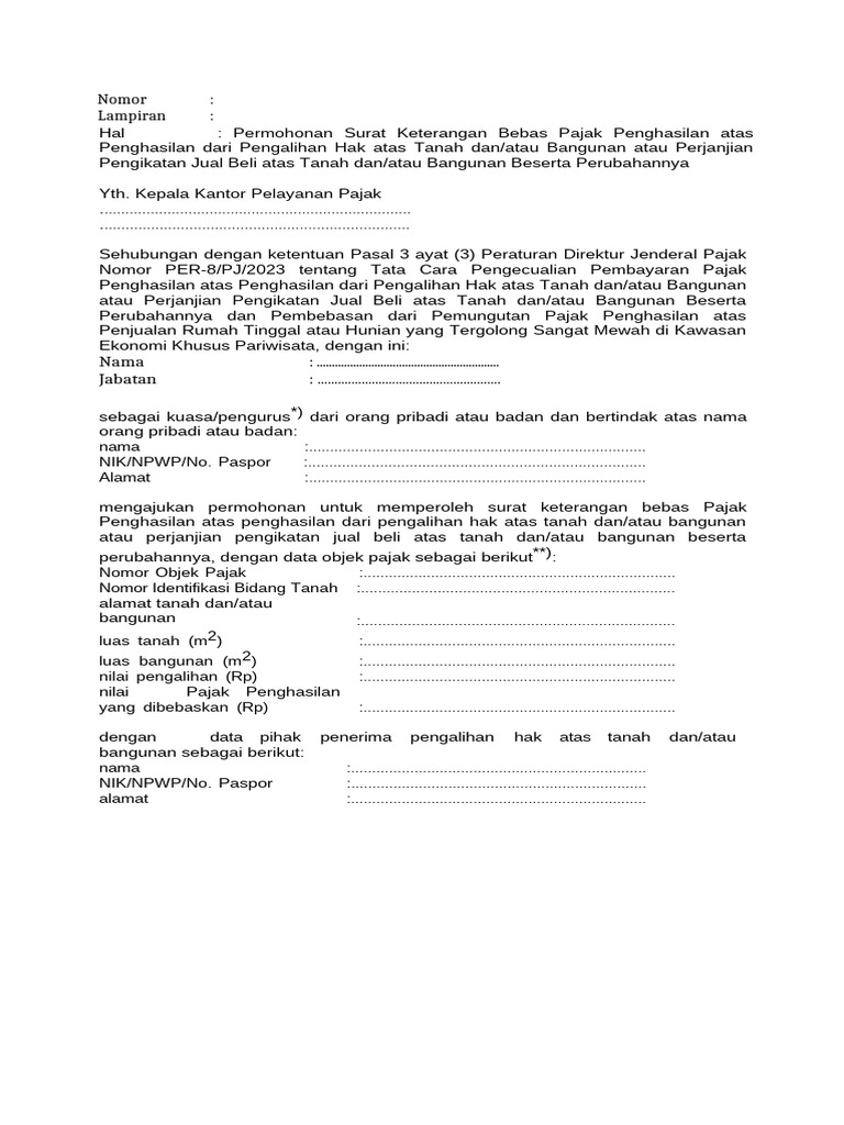 Nomor: Lampiran | PDF