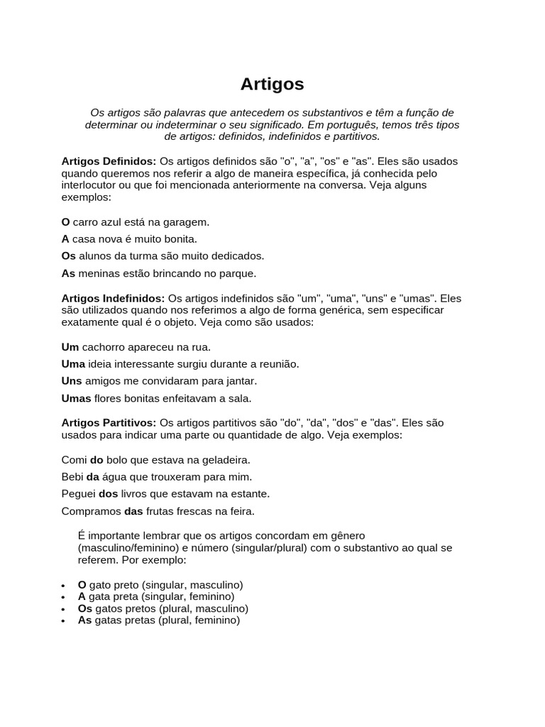 Artigos | PDF