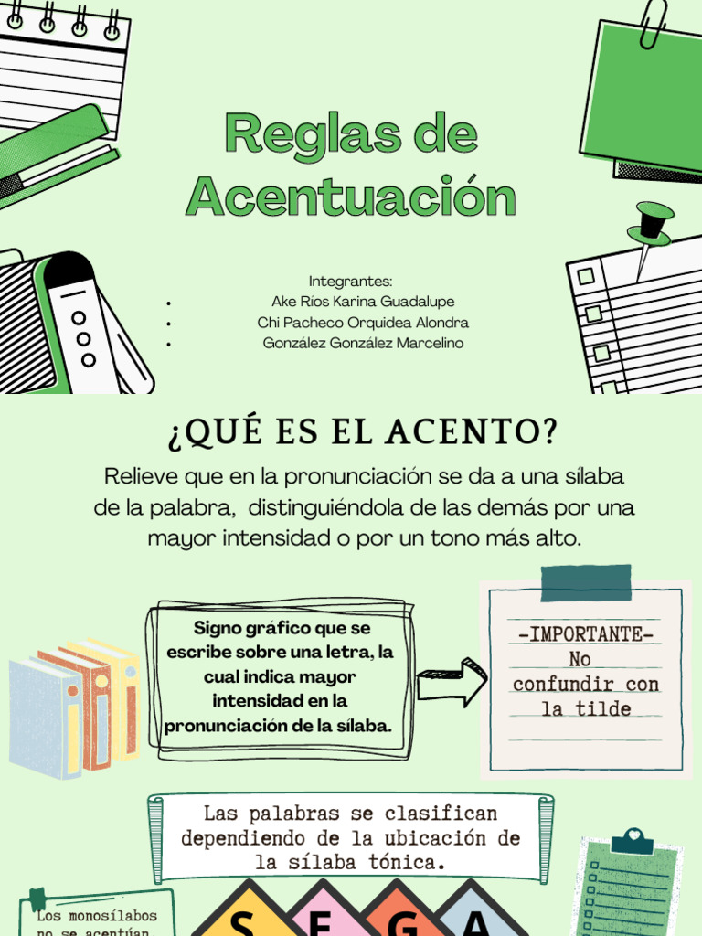 Reglas de Acentuación | PDF