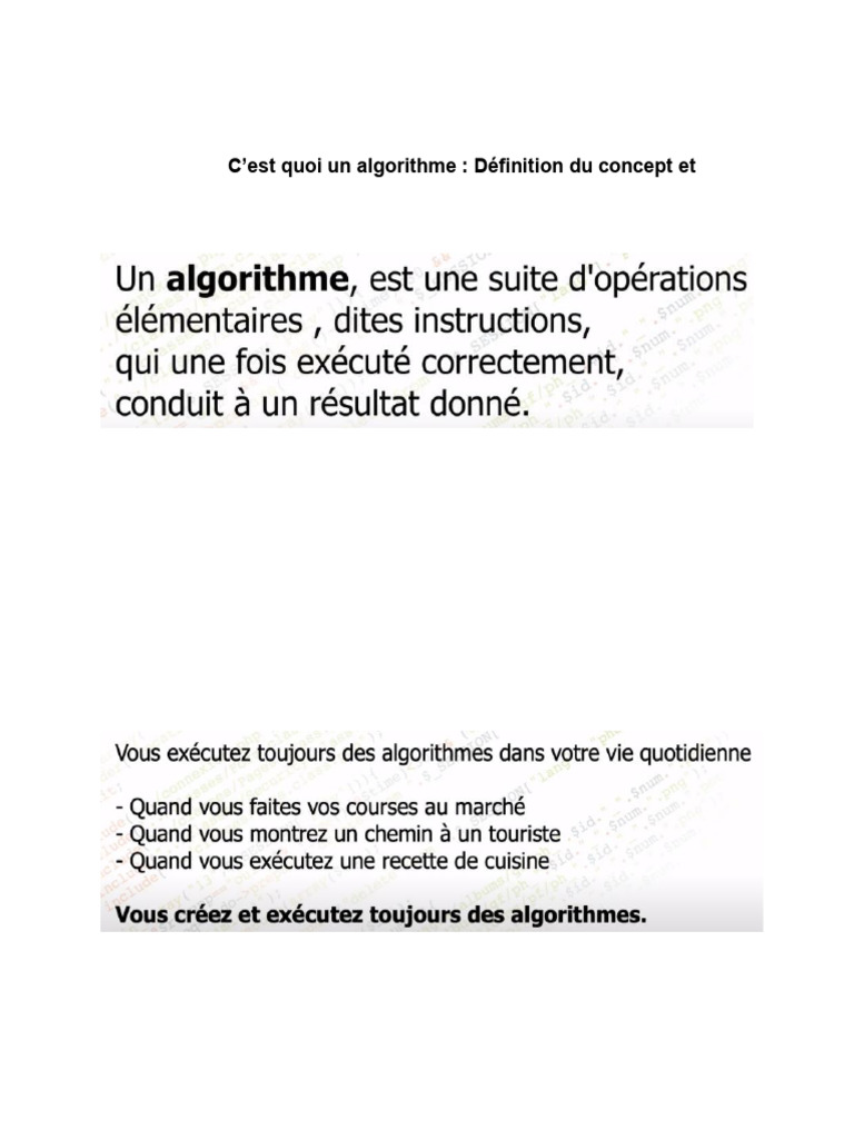 Cours Algo | PDF