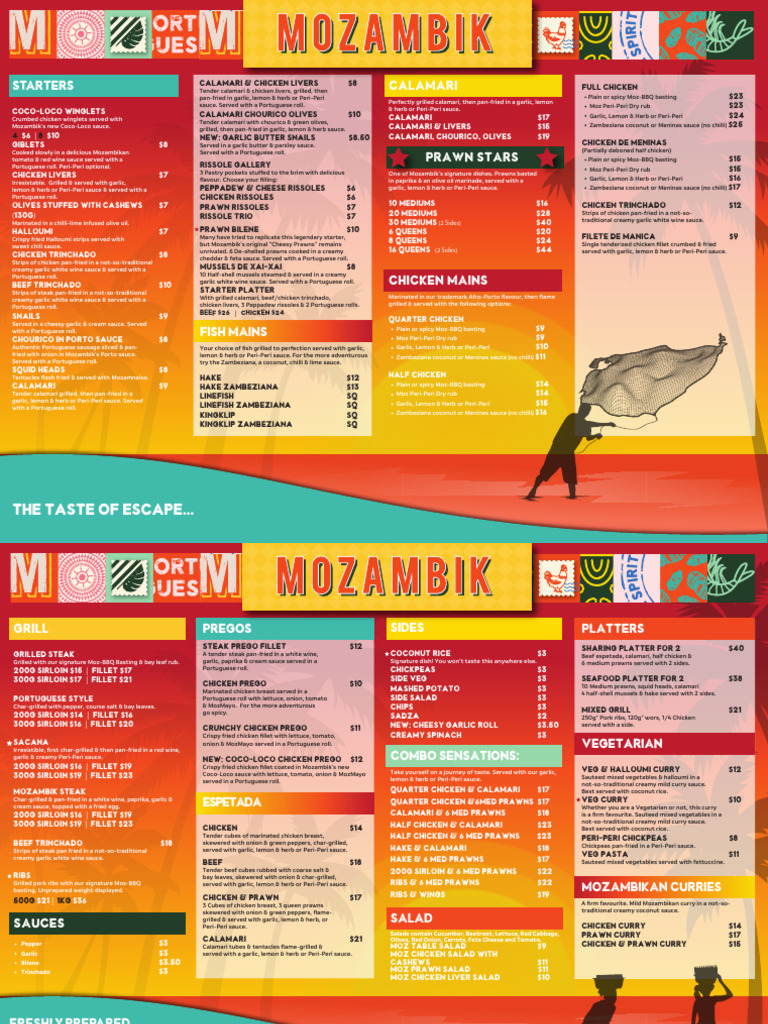 Zimbabwe Menu 2024 | PDF