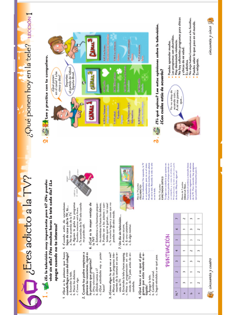 Colega 4 Unit 6 Pag 54-55 | PDF