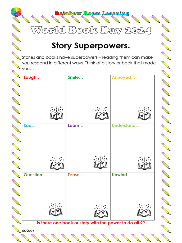 World Book Day Super Powers of Stories | PDF
