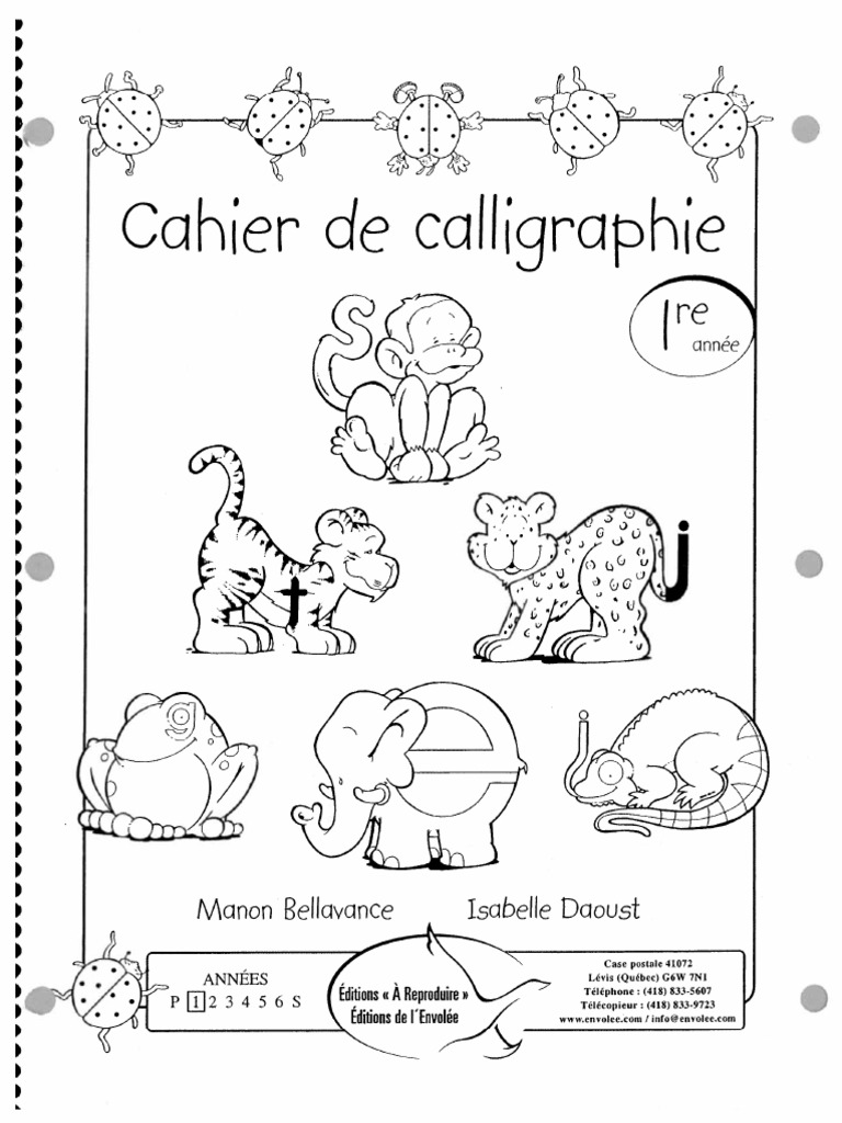Cahier Calligraphie 1 Copie | PDF