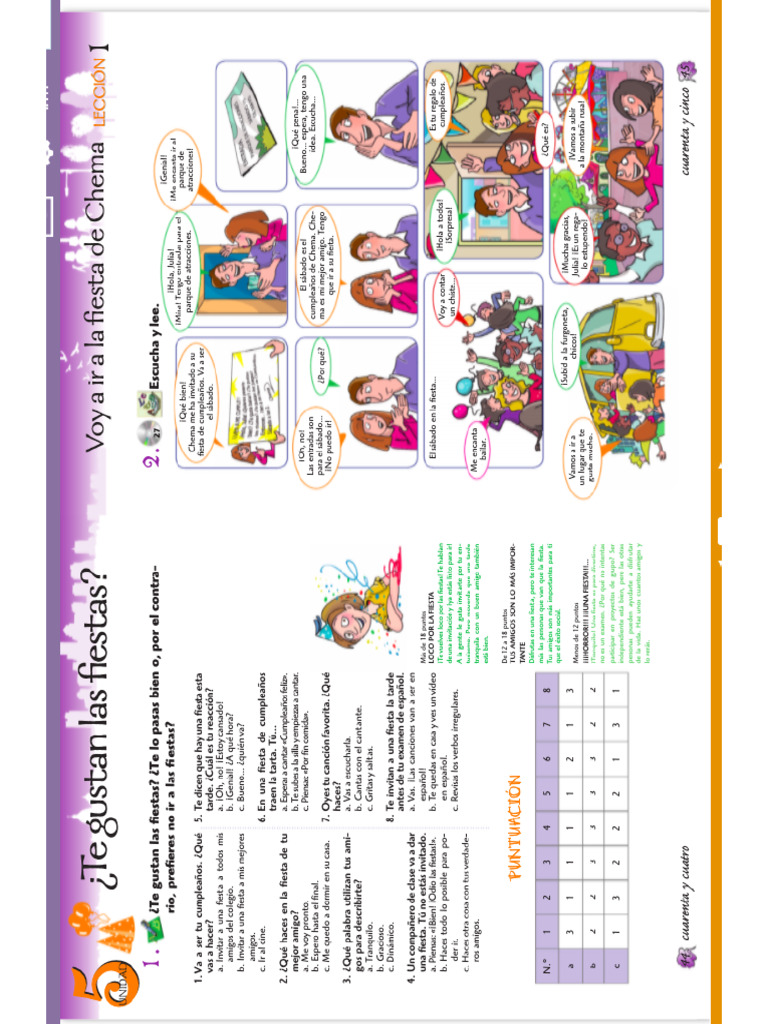 Colega 4 Unit 5 Pag 44-45 | PDF