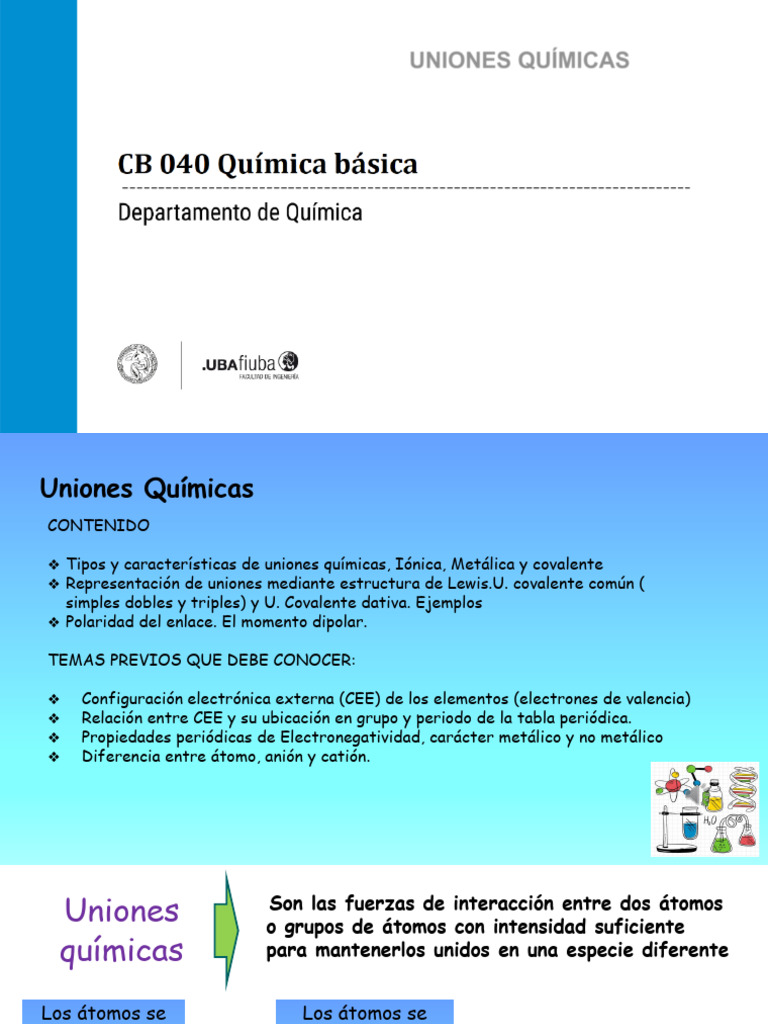 T04A - Uniones Químicas | PDF