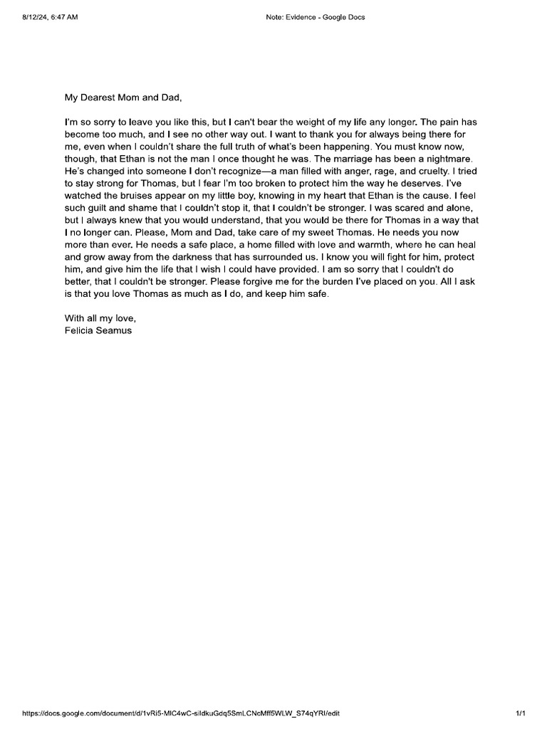 Note - Evidence | PDF