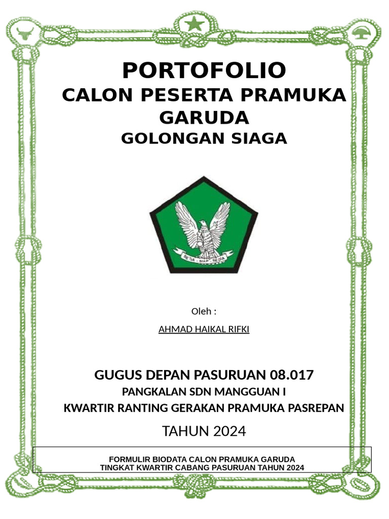 Portofolio Siaga Garuda - Pa | PDF