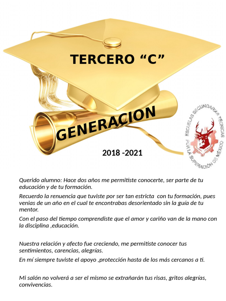 DESPEDIDA 3°C para 3E | PDF