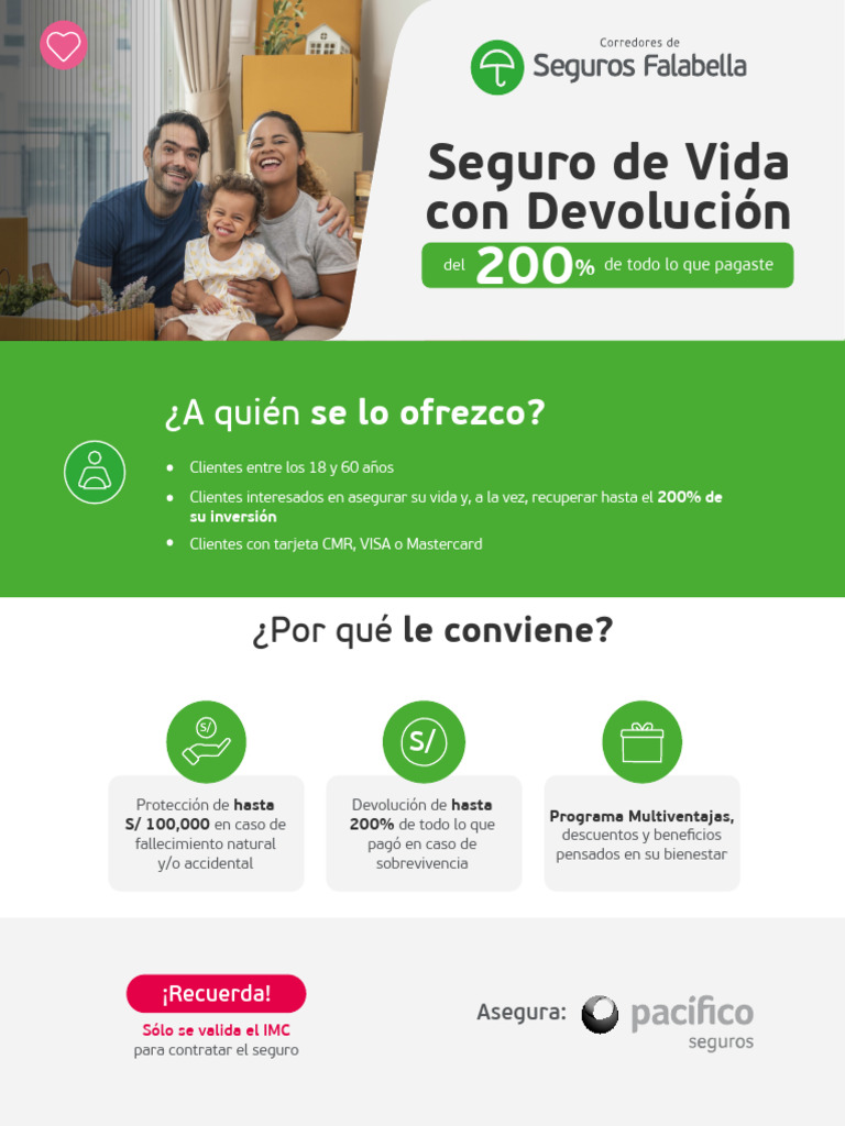 Cartilla - Vida Con Devolución Pacífico | PDF