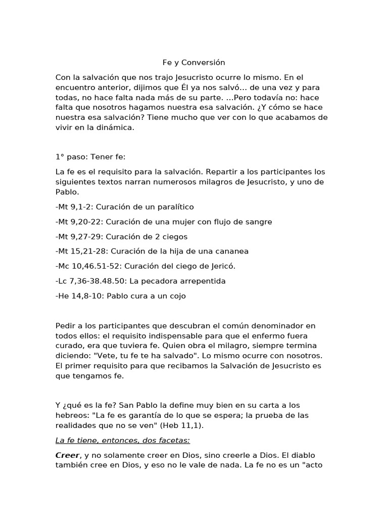 Fe y Conversion | PDF