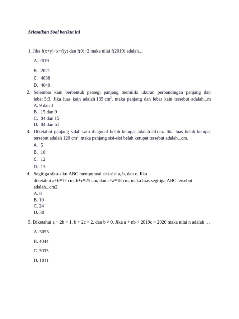 Soal Osn | PDF