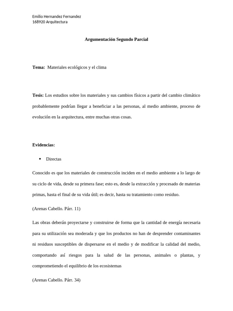 Segundo Parcial Argumentacion | PDF
