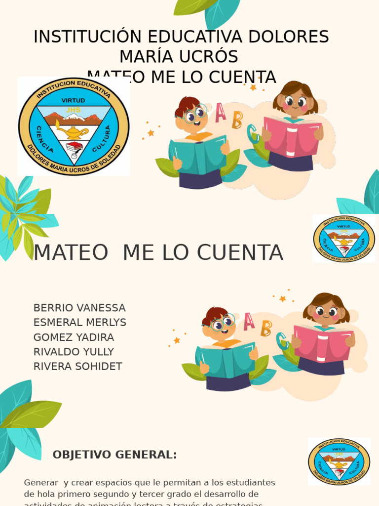 Proyecto Mateo Me Lo Cuenta | PDF