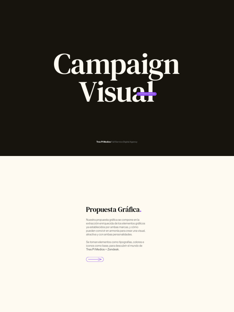 Campaing Visual - Tres Pi Medios y Zendesk | PDF