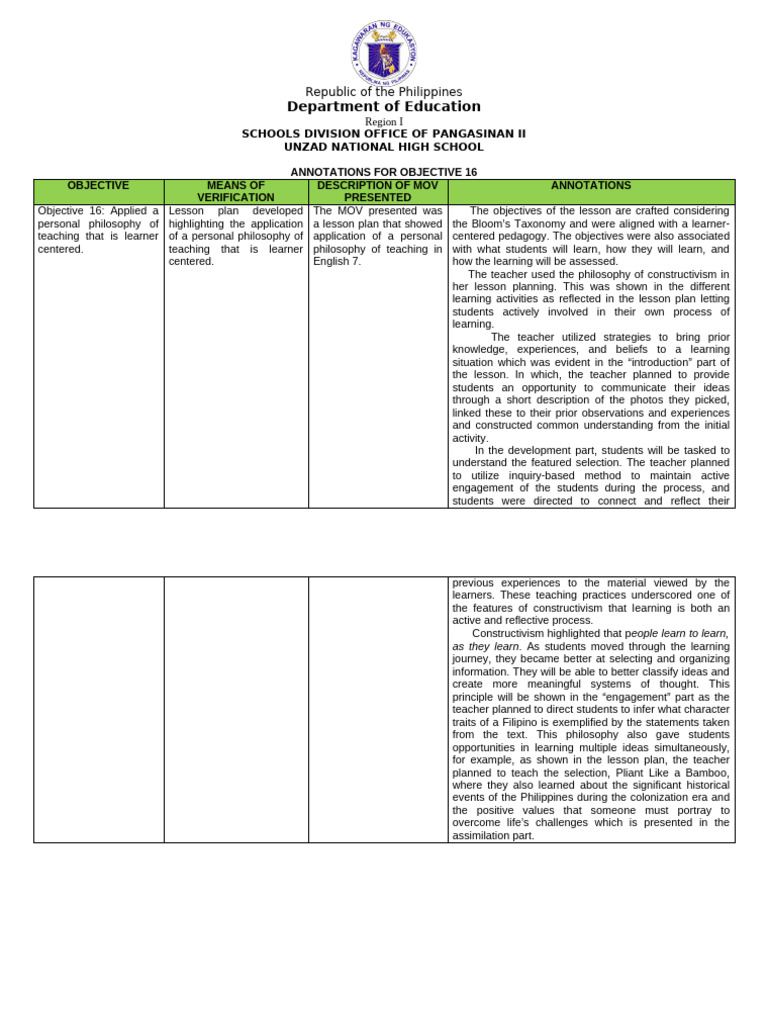 Final Annotations Object 216 Pdf
