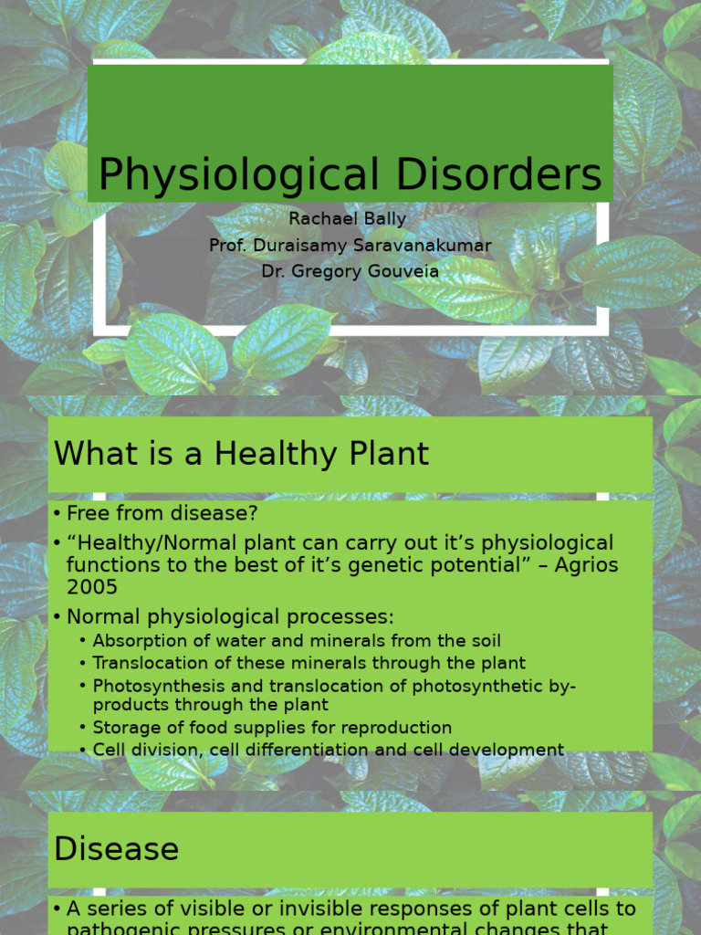 7. Physiological Disorders......... | PDF