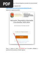Valoración Diagnóstica - Instituto de Evaluación, Profesionalización y Promoción Docente de ...