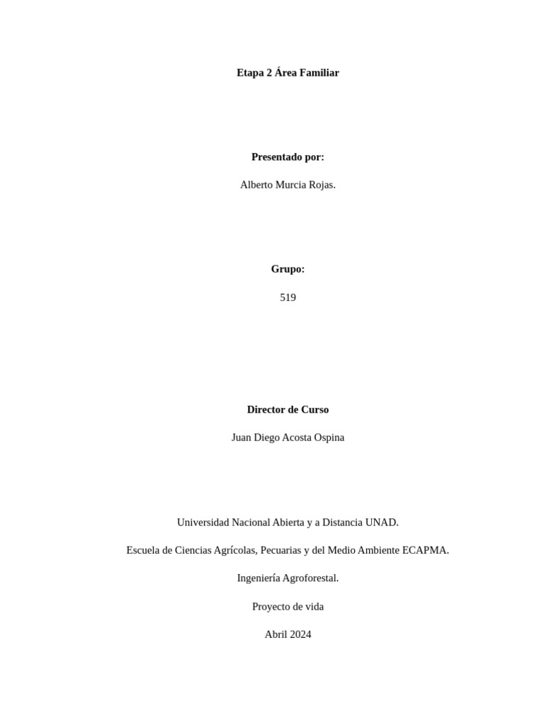 Etapa 2_Area Familiar | PDF