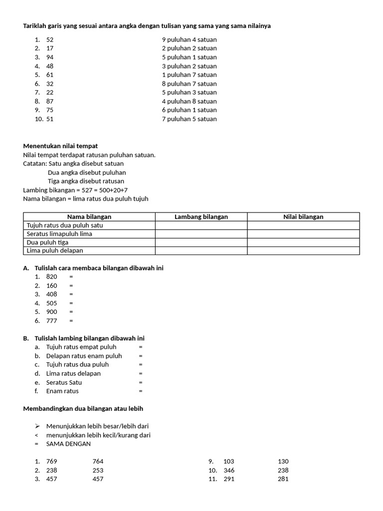 Soal MTK Sekolah Abang | PDF
