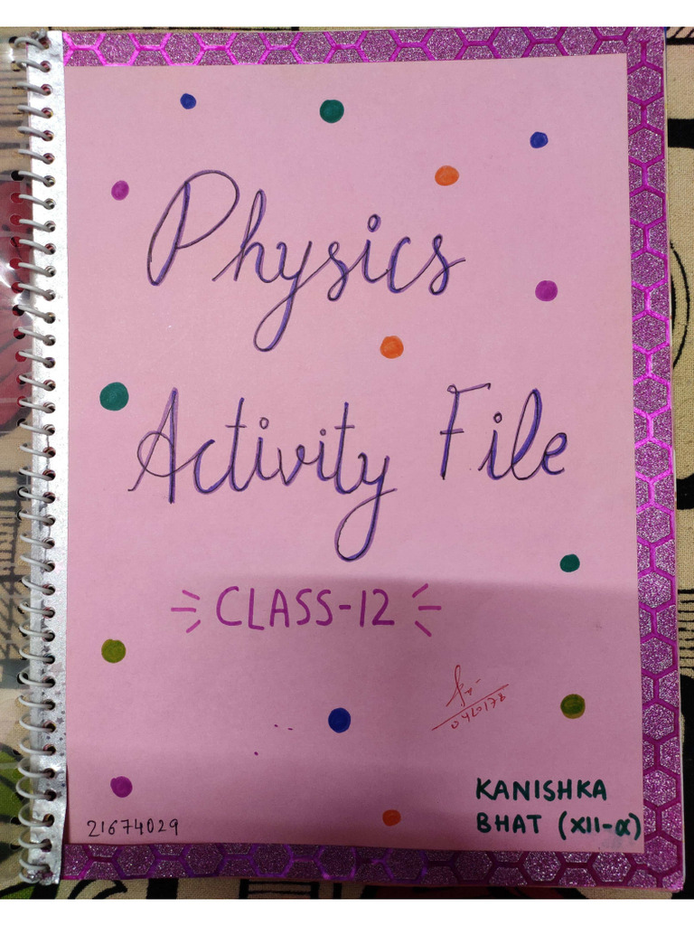 Physics Activity File (Class 12th) | PDF