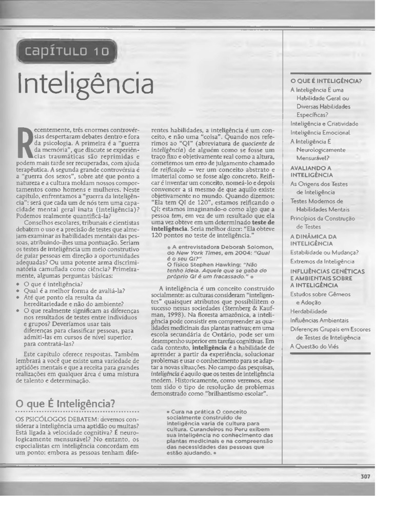 Cap 10 Inteligência | PDF