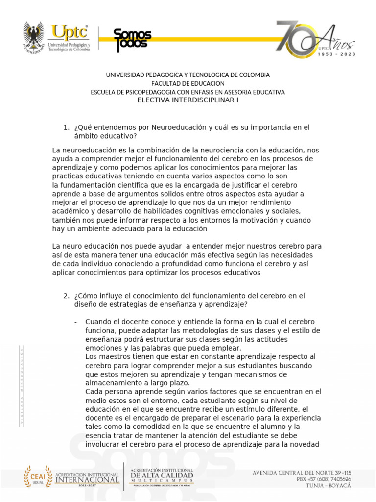 Taller Electiva Interdisciplinar I | PDF