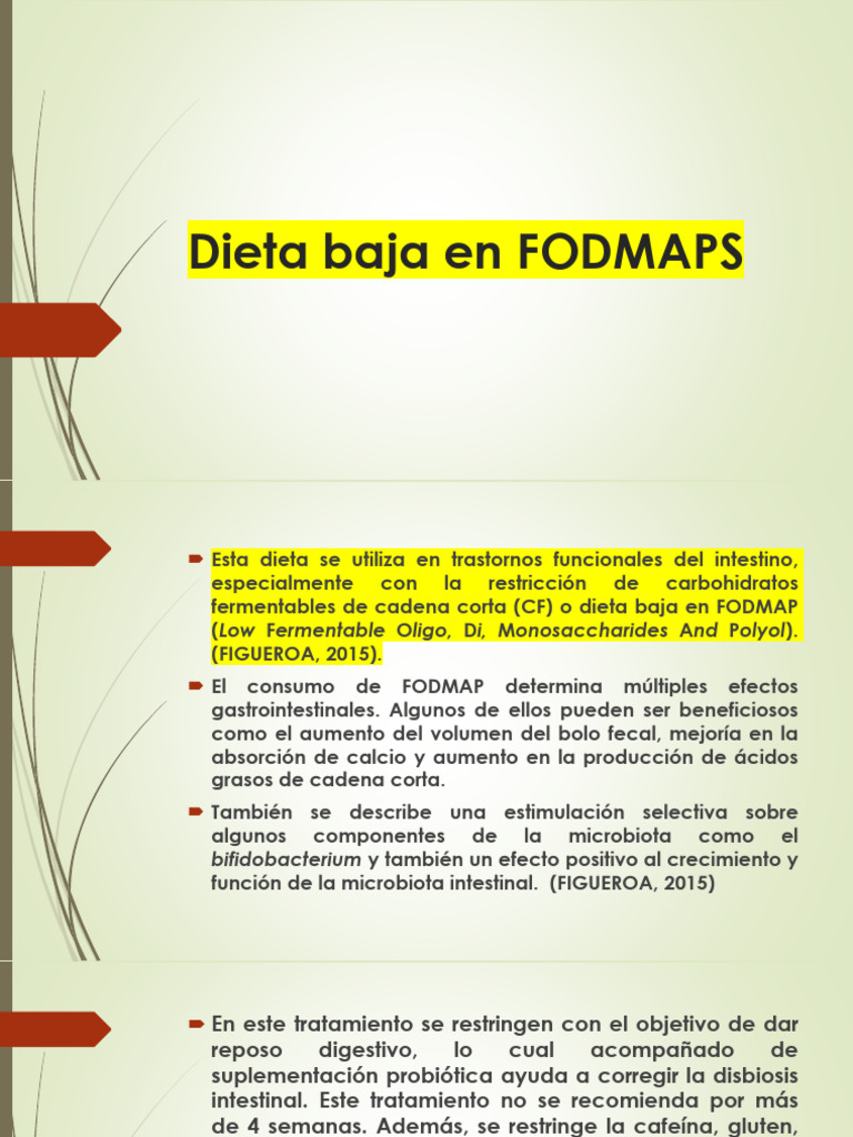 14. Dieta Baja en FODMAPS, recomendaciones y más | PDF
