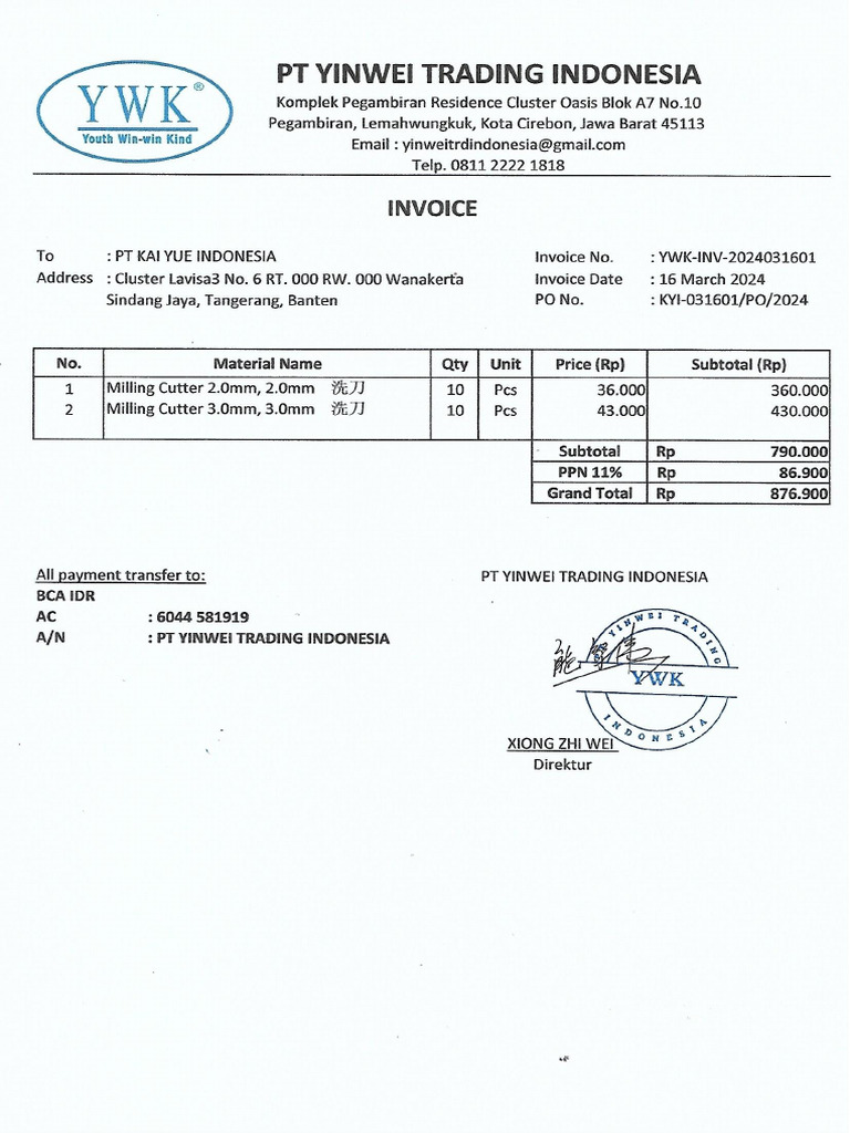2024031601, SJ Inv PT Kai Yue | PDF