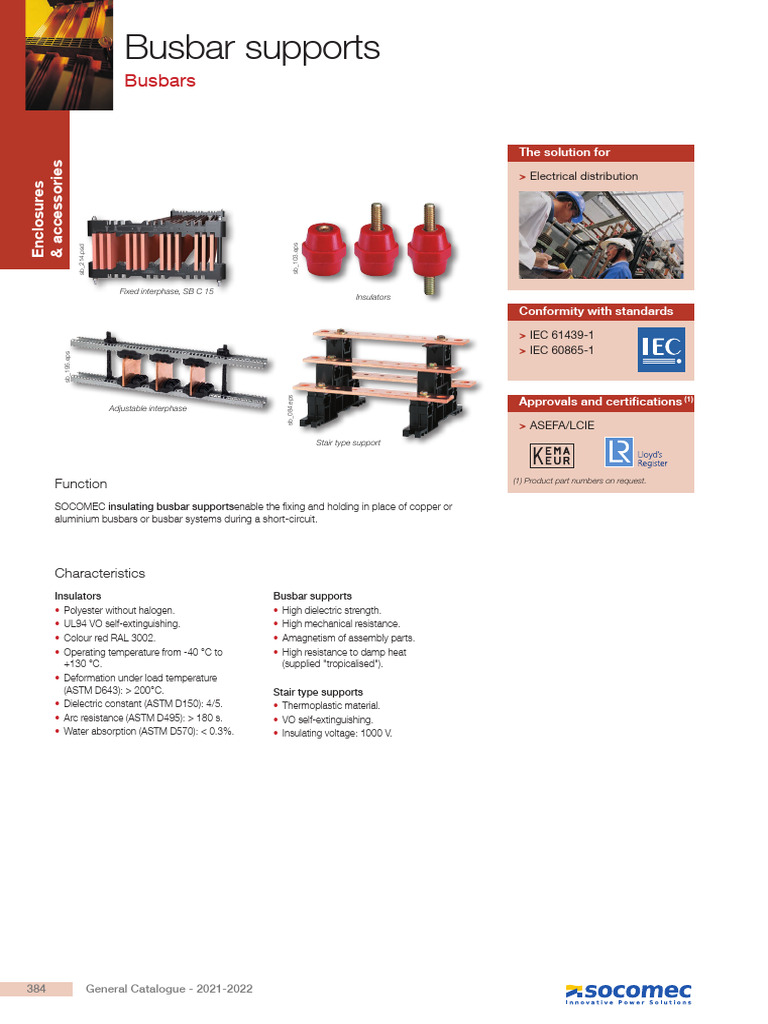 Busbar Support Catalog | PDF