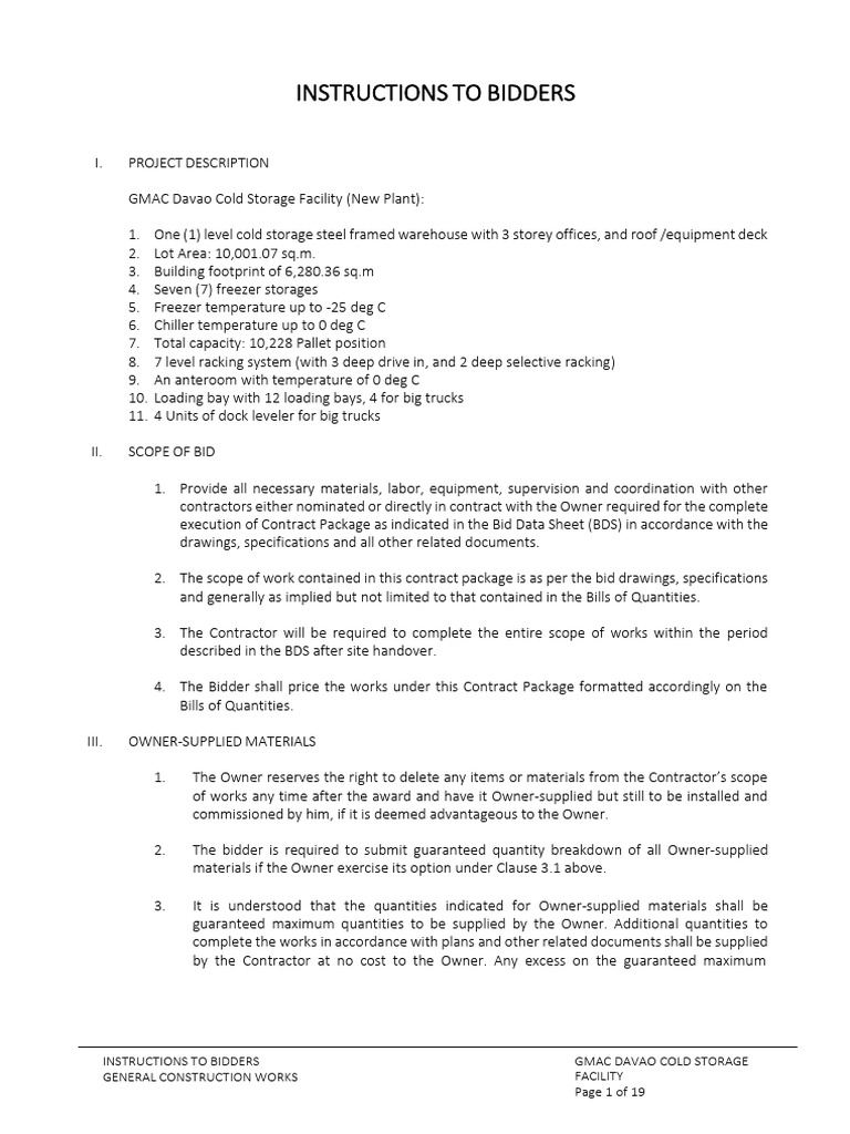 A. CP-NP02B - Instructions To Bidders - Final | PDF