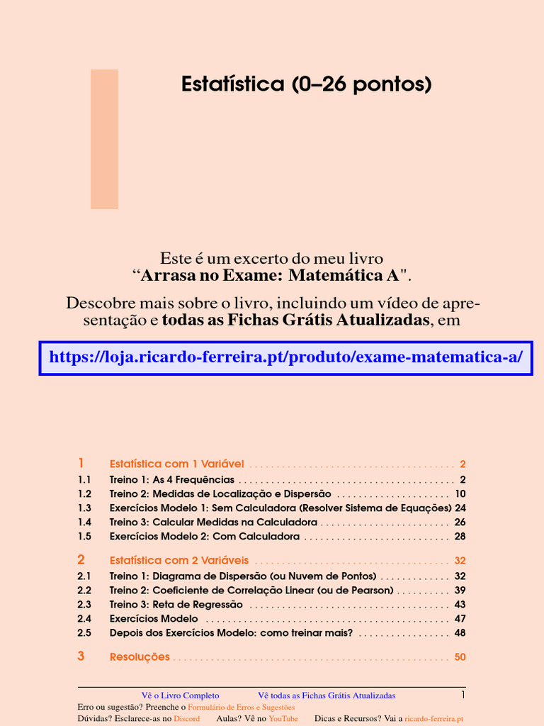 Estatistica 10 11 Ano Ficha Exercicios | PDF