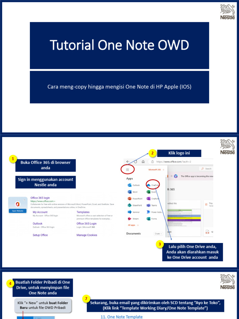 Tutorial One Note OWD | PDF