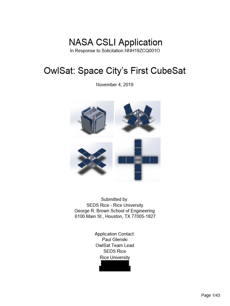 2019 2020 CSLI Proposal | PDF