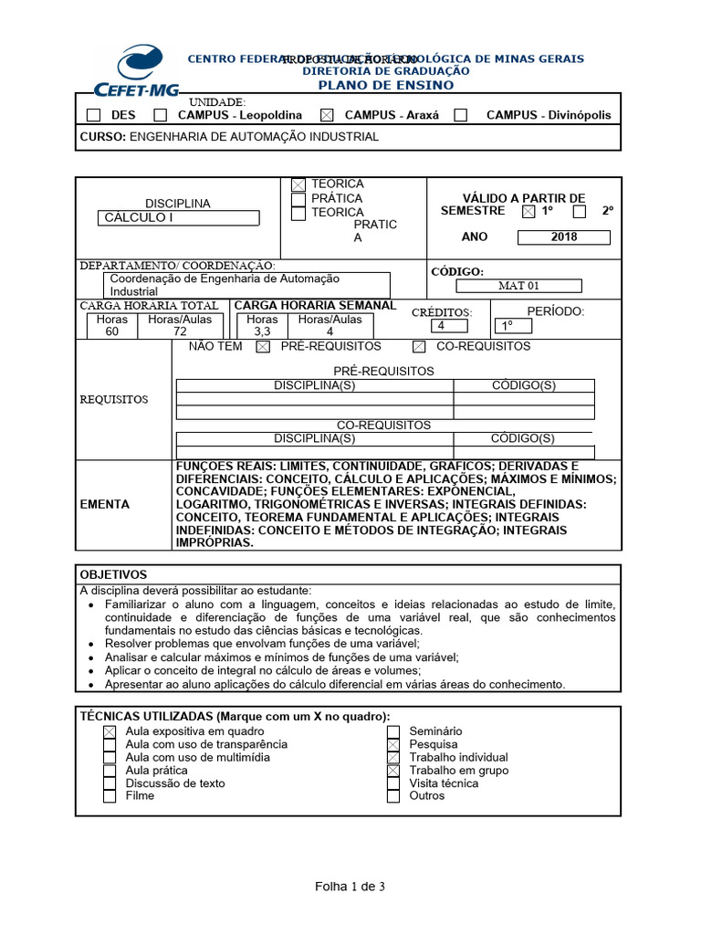 PED Cálculo I | PDF