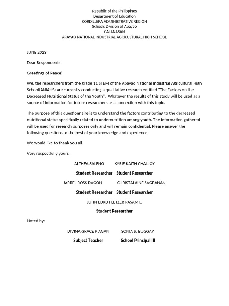 Survey Front | PDF