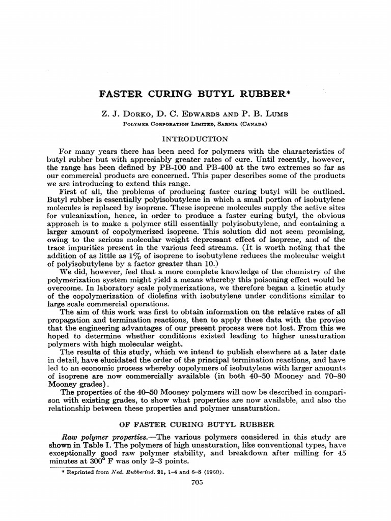 Butyl Curing Fast | PDF