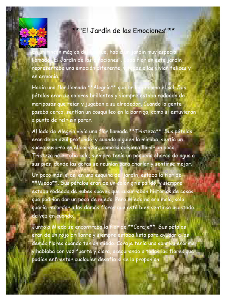 El Jardín de Las Emociones | PDF