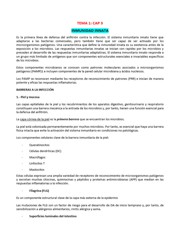 Inmuno Resumenes 1-8 | PDF